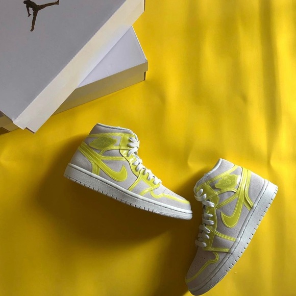 Jordan | Shoes | Air Jordan Mid Lx Off White Opti Yellow | Poshmark